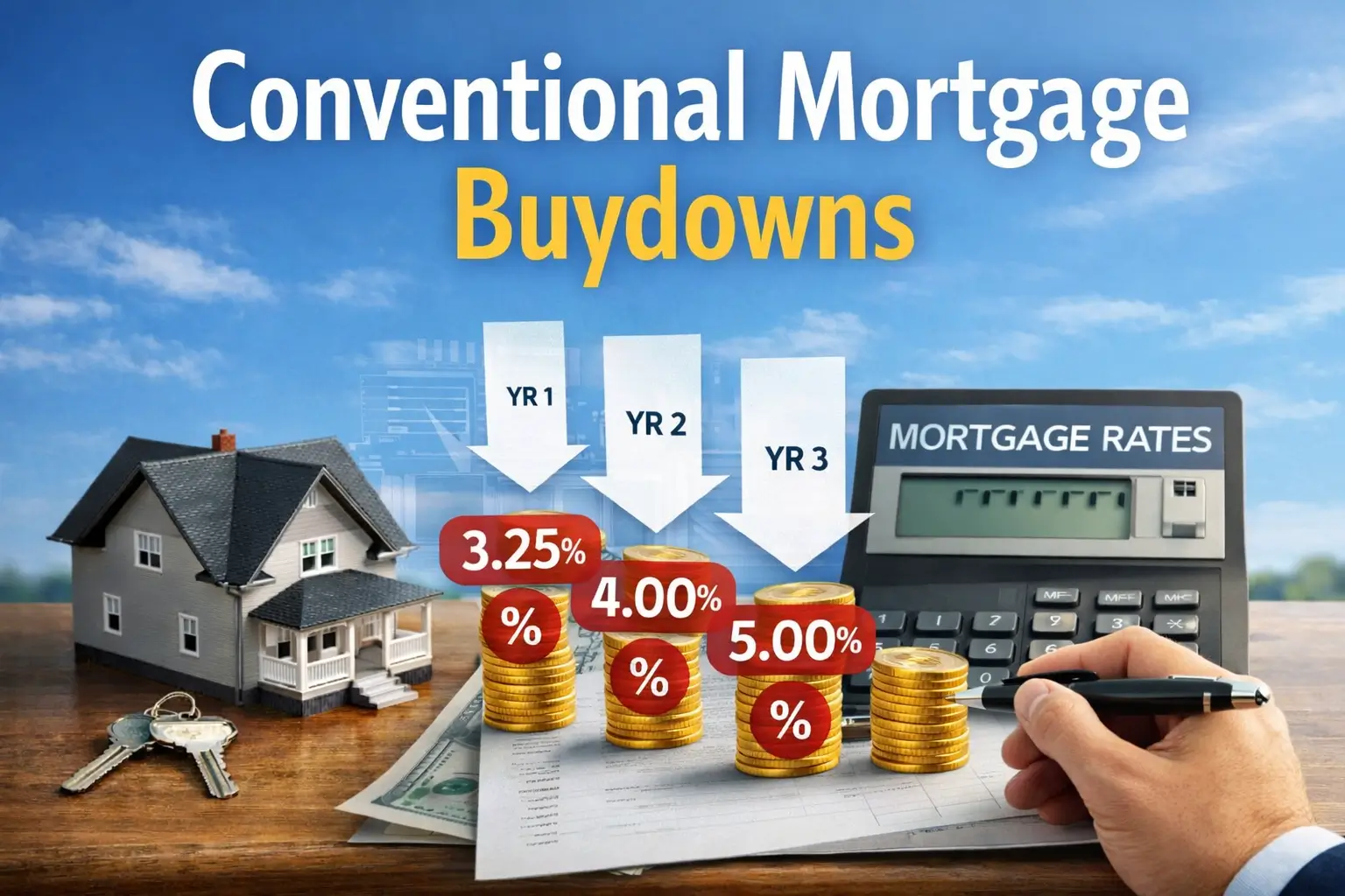 Conventional Mortgage Buydown Guide 2025 | 2-1 & 3-2-1 Options