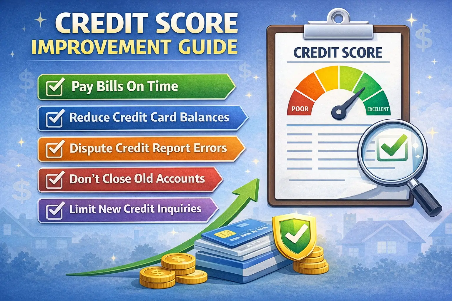 Credit Score Improvement Guide: 5 Steps to Boost Your FICO Score for a ...